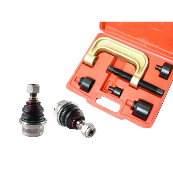 商品状態:新品・未使用品商品名:フロントロアアームボールジョイント 左右2個 + 特殊 脱着工具 5点 セット  車種:メルセデスベンツ W220 S320 S350 S500 S600 S55 S63 S65W215 CL500 CL60...