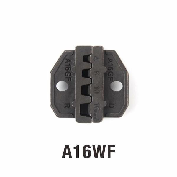 商品詳細 用途：ハンダ付けを必要としない端子（エンドスリーブ / 棒端子 / コンタクト棒端子 / 絶縁スリーブ付棒端子 / フェルール）4sq〜16sqを圧着材質：特殊合金鋼表面加工：電解研磨によるばり取り実施対応：エアー式圧着機AM-1...