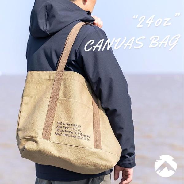 サイズ（約）幅36×奥行17×高さ34cm持ち手の高さ約260mm × 幅 約300mm重量(約) 0.56Kg素材 帆布（綿）ブランド キャンピングムーン Campingmoon仕様・メインポケット×１・メインポケット内フリーポケット・フ...