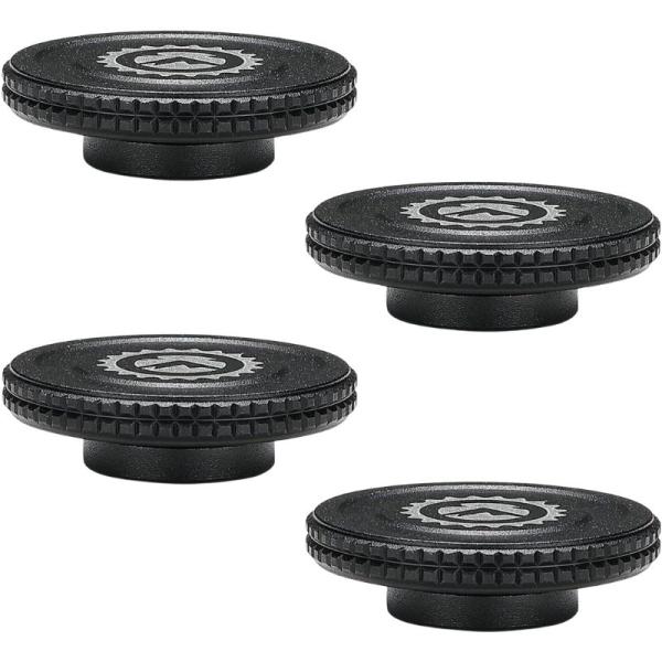 ブランド CAMPINGMOON キャンピングムーン型番 BKM-109-4Pサイズ φ28x8mm重さ 8g内容 閉塞キャップ 4個セット（ガス缶等の付属はございません）材質 アルミニウム、NBRカラー ブラック 黒用途OD缶(Ｔ型ボンベ...