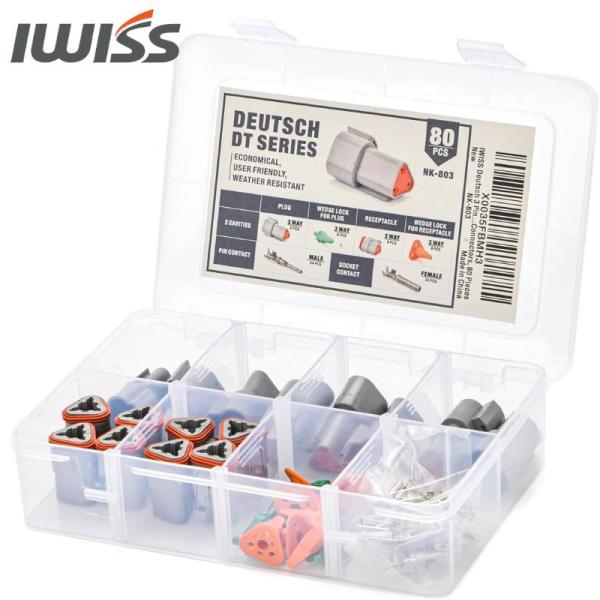 ブランド IWISS／アイウィス型番 NK-803品名 DTコネクタ U型 オス メス カプラ 8組セット製品概要 防水、防塵性に優れ、強固な接続を保持するDTコネクタ 8組セット主に自動車やトラック、建設機械の外装やシャシー向きの対候性に...