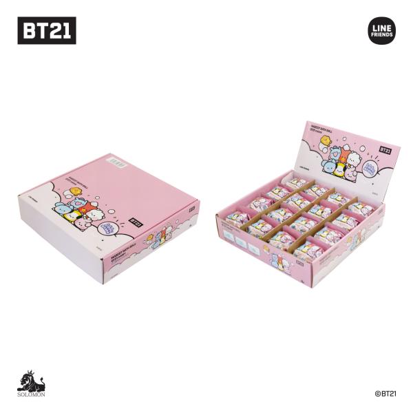 ●商品名：BT21 minini マスコットバスボール BOXタイプ (ランダム16個入り)●キャラクター：KOYA, RJ, SHOOKY, MANG, CHIMMY, TATA, COOKY(Random)●製造国：中国●成分：炭酸水素...