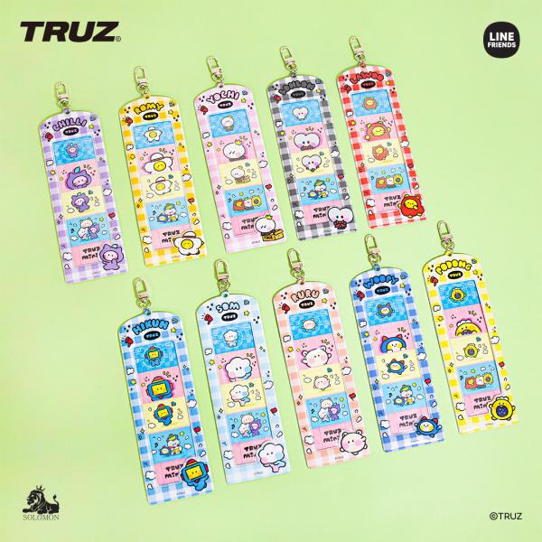 ●商品名：TRUZ minini 4カットフォトホルダー●キャラクター : CHILLI, ROMY, YOCHI, BONBON, LAWOO, HIKUN, SOM, RURU, WOOPY, PODONG●製造国：中国●サイズ：約W6...