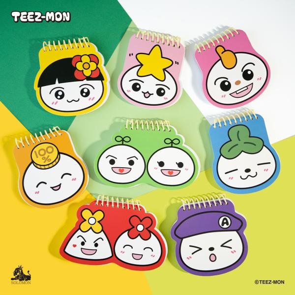 ●商品名：TEEZ-MON メモパッド (60枚)●キャラクター：HANAMON WINKLEMON ZZANGMON MONNY YONGGAMON IKEMON TUTUMON JJONGMON●サイズ：約 W101~164×Ｈ100~...