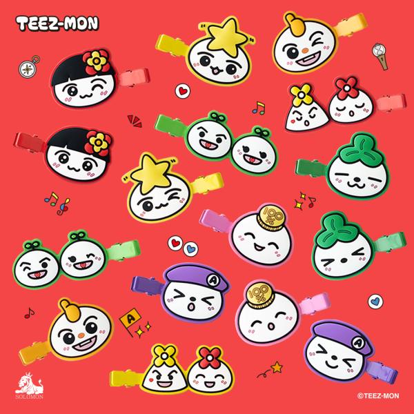 ●商品名：TEEZ-MON 前髪クリップ●キャラクター：HANAMON WINKLEMON ZZANGMON MONNY YONGGAMON IKEMON TUTUMON JJONGMON●サイズ：約 W83×Ｈ125(mm)※キャラクター...