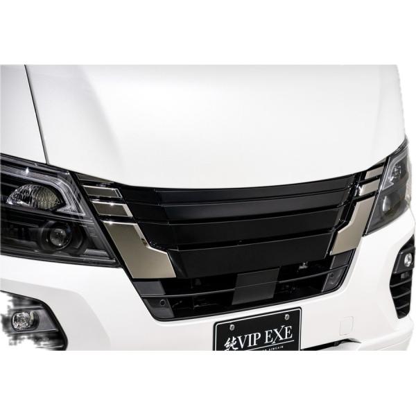 フロントグリルカバー【メーカー】AIMGAIN 純VIP EXE TYPE1 ハーフタイプ ( エイムゲイン )【素材】新品 / FRP ( 未塗装 )【対応車種】NISSAN | 日産 キャラバン E26【型式】E26【年式】--- 【参...