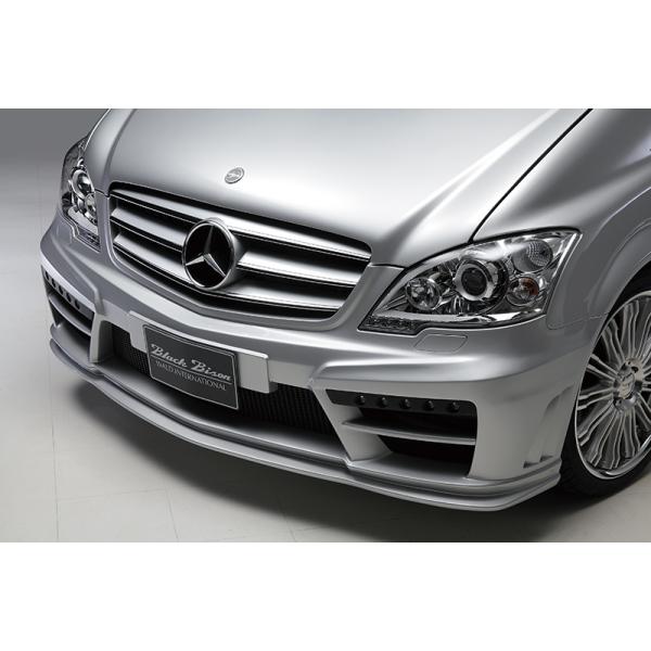 WALD / SPORTS-LINE BlackBison EditionMercedesBenz / メルセデスベンツW639 - Vクラス / V350 3.2フロントバンパースポイラー (ロング用 / FRP製 / 未塗装）※ アルミ...