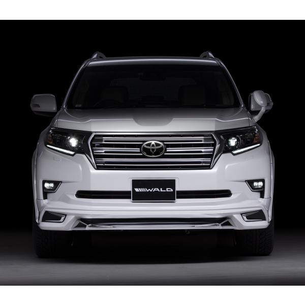 WALD / SPORTS-LINETOYOTA / トヨタTRJ150W / GDJ15#W  H29.9〜ランドクルーザープラドフロントスポイラー ※ ABS製 / メッキガーニッシュ付属未塗装完全受注生産の為納期 4-8週間となってお...