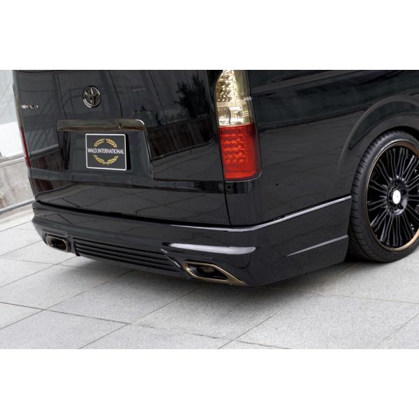 WALD / EXECUTIVE LINETOYOTA / トヨタHIACE / ハイエース - H22.7-H25.12 　ワイドスーパーロング用KDH220 TRH220 3型リアバンパースポイラー※ ワゴン/バン用別設定別途マフラーア...
