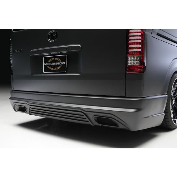 リアバンパースポイラー　KDH21 / TRH21 - H25.12〜　210系　4型 ワイド / ロング対応ワイドロング / ワイドスーパーロング共に取付可能※ワゴン用、バン用で設定が別になります※別途マフラーアダプター必要 (税込:\4...