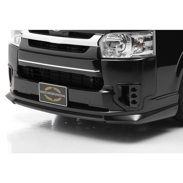 スタイリッシュグリルカバー　グリルカバーH25.12〜　200系 4型 ナロー KDH/TRH20#メッキモール付WALD Executive Line (FRP製 / 未塗装) 　完全受注生産の為納期 4-8週間となっております※出荷注意...