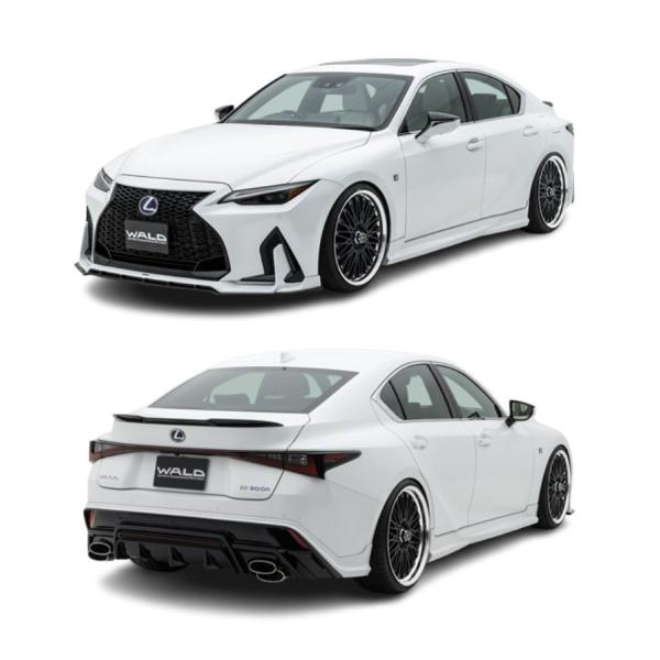 WALD SPORTS LINELEXUS / レクサス 30IS F-SPORT　R2.11~ASE / AVE / GSE　30 / 31 / 35IS300 IS300h IS350フルキット 3点セット (未塗装)・ フロントスポイ...
