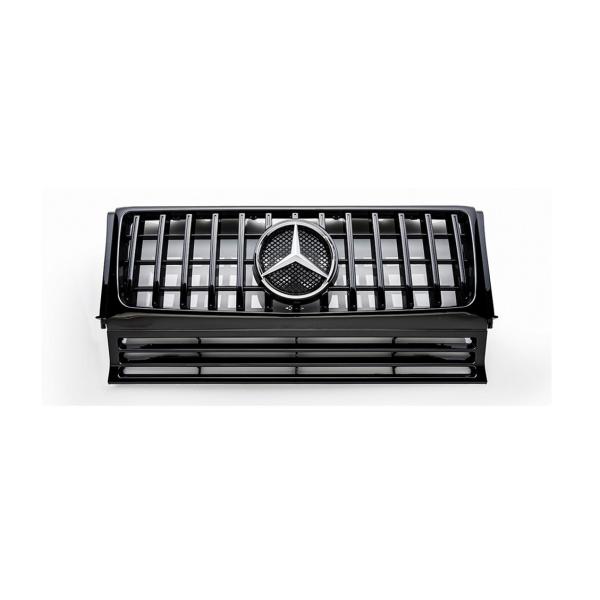 パナメリカーナグリル (オールブラック)Blan Ballen製 ブランバレン製Mercedes-Benz / メルセデスベンツGクラス W463 1990y〜2018y※ ブラック/クローム、ホワイト/クローム、オールブラック 3種設定有...