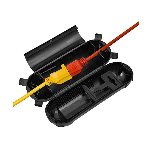 ・ブラック 爪付き 1・・Color:ブラックSize:爪付き・?実用的なアクセサリー - 屋外延長コード安全カバーは、電源コード接続を安全に保ちます。各種プラグに対応。ストレート プラグ、直角プラグ、電源アダプター、その他のかさばる電気接...