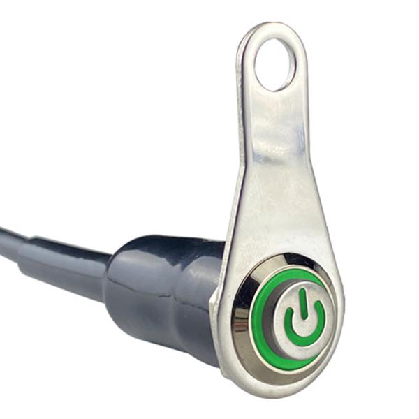 ・緑色光  ・・Color:緑色光・製造素材アルミ合金材料を採用して製造され、軽量でありながら高強度と耐久性を備えております。・自動ロックボタンこのセルフリターンボタンは、ホーン・エンジンスタート・キルスイッチの起動などに改造使用されており...