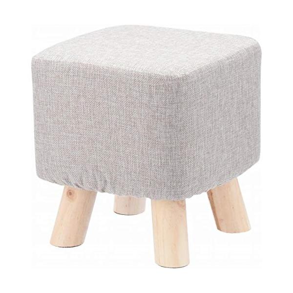 ・ベージュ 幅26.5×奥行26.5×高さ27cm 16444・・Color:ベージュPatternName:スクエア・サイズ：幅26.5×奥行26.5×高さ27cm・本体重量：1.4kg・素材・材質：構造部材:天然木/合板張り材:綿クッシ...