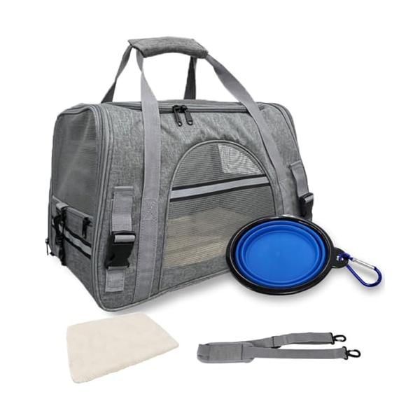 クラシック改良モデル/-/chonwubao・パッケージ個数:1・高品質このペットキャリーバッグの長さ37cm、横幅25cm、高さ29cm。猫用キャリーバッグは PVC 素材と布で構成されており、その上に物を置くことはできません。猫用キャリ...