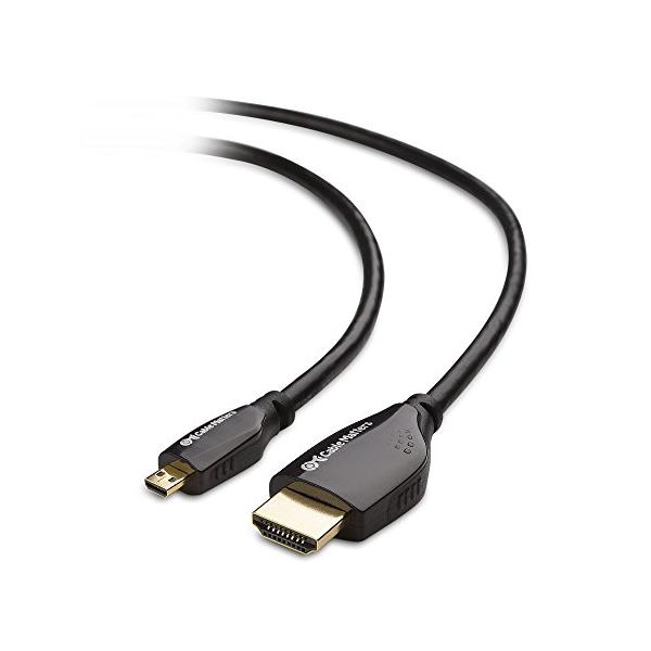 ・ブラック 5m 301002-15・・Size:5m・Micro HDMI-HDMIケーブルマイクロHDMI 変換ケーブルにてお使いのタブレット、スマートフォン、カメラなどMicro-HDMI対応のデバイスをUltra 4K TV UHD...