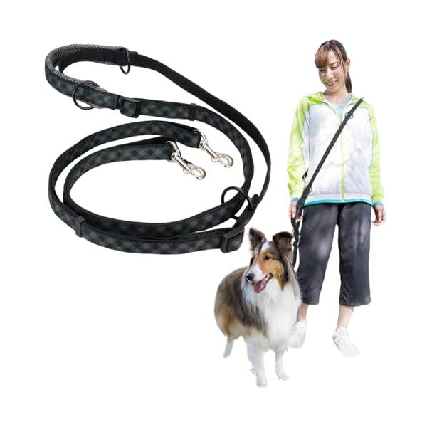 グレー/-/WL003・Color:グレー・?散歩の新常識斜め掛けバッグ同様に肩に掛けられ、散歩中でも両手が空く便利なショルダーリードです。これまでのリードは手で握る必要があったため、自然と片手しか空かない状況でした。ショルダーリードは手で...