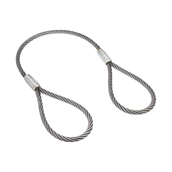 1m・ 12mm TWAL12S1・・Size:12mmStyle:1mPatternName:単品・全長m:1.0・安全使用荷重2本垂直吊りt:2.4・スリング径mm:12・タイプ:A・JIS規格JIS G 3525ワイヤロープ使用