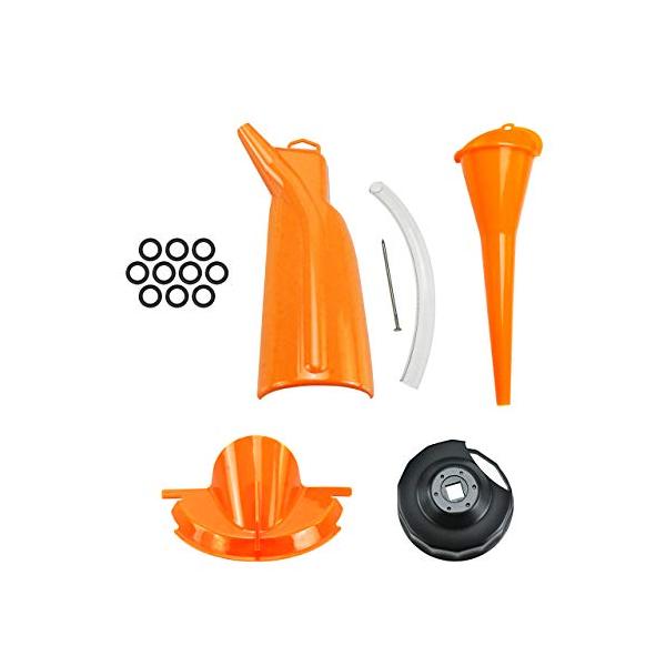 ・A 漏斗+レンチ+Oリング  ・・Color:A 漏斗+レンチ+Oリング・1.材質：漏斗：ABS プラスチック -40℃から100℃まで安定、オイルフィルターレンチ：スチール、Oリング：ゴム・2.型番対応：漏斗：For Harley Dy...