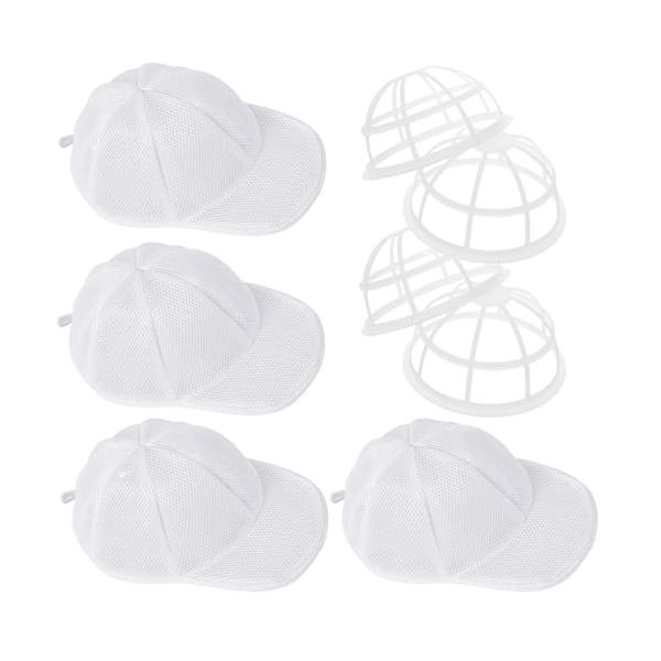 ホワイト/0/帽子 洗濯ネット キャ・NumberOfItems:1・帽子の洗濯に汗をかいたり濡れたりすると帽子の色や形が変わってしまうので、どうやって洗ったらいいかわからないという方にもぴったりの帽子です。ストラップを開いて洗いたい帽子を...