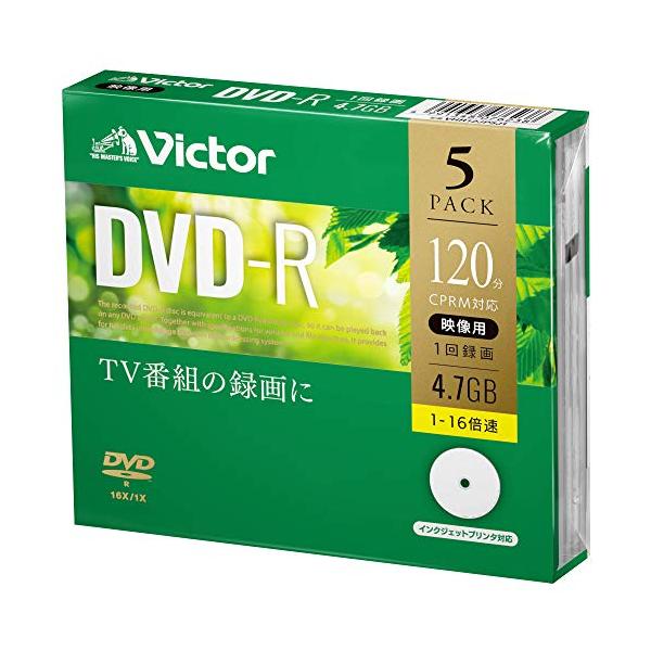 1. DVD-R 5枚・ 5枚プラケース VHR12JP5J1・・Size:5枚プラケース・品種:録画用 DVD-R・1回録画用・録画時間:120分・盤面印刷:（ホワイト） / 範囲:22mm-118mmワイド・倍速:1-16倍速、ケース:...
