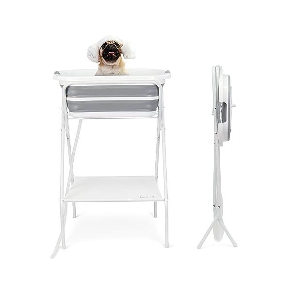 グレー/高いタイプ/-・Color:グレーSize:高いタイプ・パッケージ個数:1・ペットの入浴を楽にする：ペット用バスタブは従来の犬用バスモードに別れを告げ、猫や犬のために屋内または屋外で入浴し、360度でペットに接触することができます。...