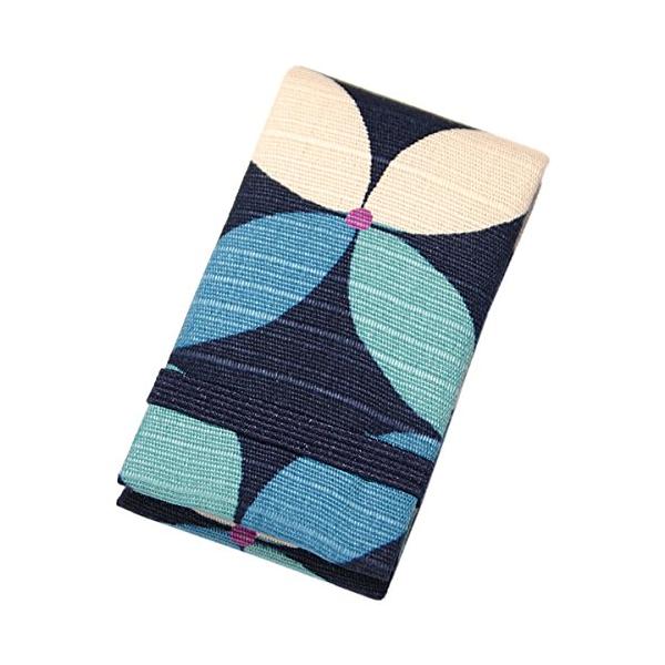 ・七宝 ブルー  ・・Color:七宝 ブルー・サイズ：約4×7×1.4cm・素　材：綿100%・スポンジ入り・鏡：ガラス・爪楊枝付き