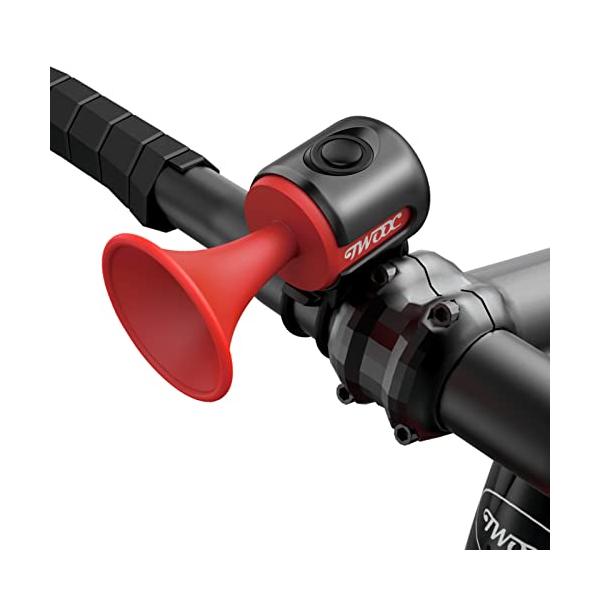 大音量・レッド ワンサイズ ・・Color:レッド・独特なサウンドこの自転車用ホーンはサウンドモード1つしかないので、サウンドモード選びに悩むことはありません。絶縁フィルムを引き出してからご使用ください。・大音量連続吹鳴が可能120dBの大...