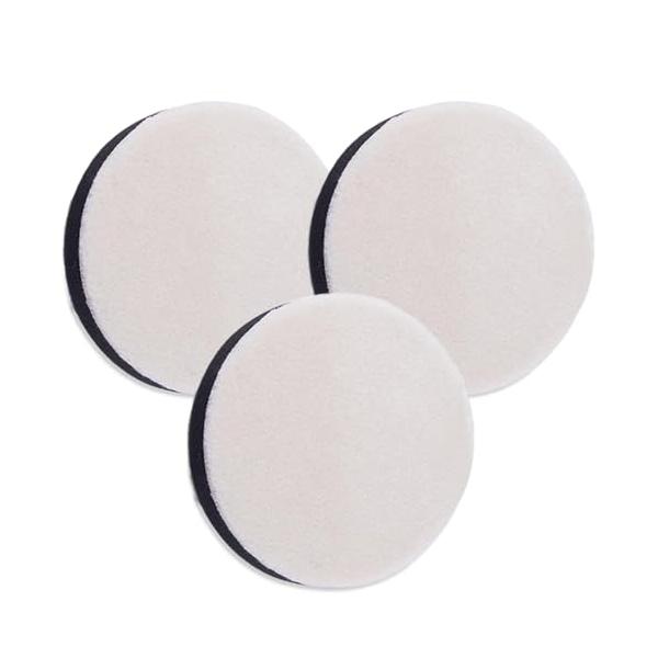 細目125mmバフ 3枚セットホワイト/-/XW-yml-xi125mm-3pcs・Style:細目125mmバフ 3枚セット・ポリッシャーバフセット: 細目バフx3個プロ用ポリッシングホイール、研磨作業と最終仕上げ作業によって作られた磨き...