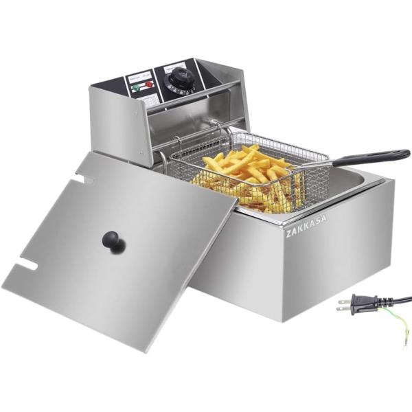 ブラウン/-/-・仕様本体寸法：44cm*29cm*28cm、油槽寸法：32cm*14.5cm*26cm、油槽蓋：33cm*27cm*1cm、仕切り板寸法：20.8cm*17.5cm*1.5cm、揚げカゴ寸法：18cm*21cm*10.5c...