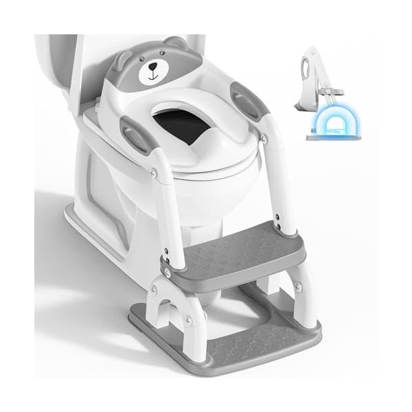 ジャパニーズ女性/-/KY-KT235・調節可能&amp;多用途 この子供用便座には8つの調節可能な穴位置があり、この2イン1便座はお子様の快適さとニーズに合わせることができます。 子供用便座としてはもちろん、シンクやトイレに届く踏み台とし...