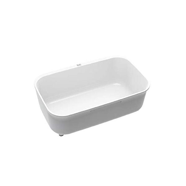 d.洗い桶・ホワイト 約縦34×横22×高さ11.5cm 53576・サイズ:約縦34×横22×高さ11.5cm・重量:0.445kg・原産国:日本・色:ホワイト・素材:本体ポリプロピレン、脚底熱可塑性エラストマー