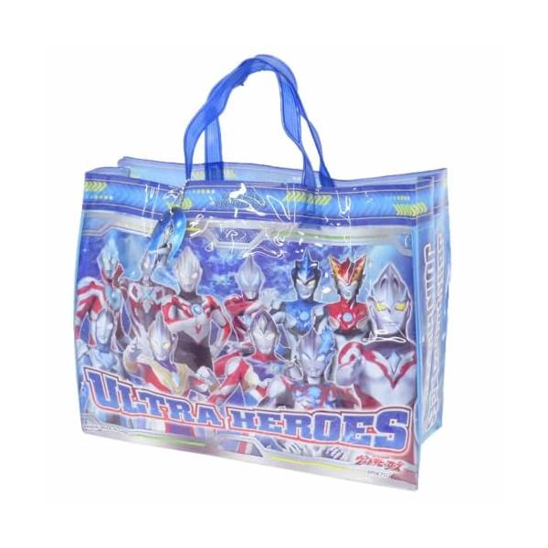 ウルトラヒーローズブルー1/約：H260×W340×D120mm/134315・Color:ブルー1Style:ウルトラヒーローズ・パッケージ個数:1・お子様に大人気ウルトラヒーローズのマチアリPVCバッグです。・水に強いPVC素材で出来て...