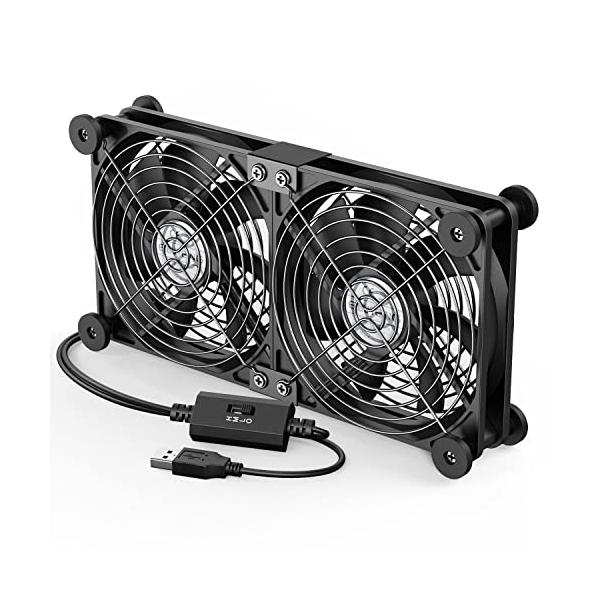 120mm USB ダブルファン・ 12cm ダブル USB ・・Size:12cm ダブル USB・高品質&amp;長時間稼働PCファンは高品質のダブルボールベアリングモーターを採用し、寿命は通常ファンの2倍以上で、長時間の連続動作が可能...