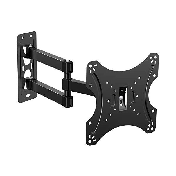 ・ブラック  ・TV/Computer壁掛け用金具-対応インチ14~43型：LCD/LED液晶テレビ対応、PCコンピューター用液晶ディスプレイ対応、デジタルサイネージ対応・金具 壁掛け-角度調節材質:鉄鋼の冷間圧延  最大負荷重量：15kg...