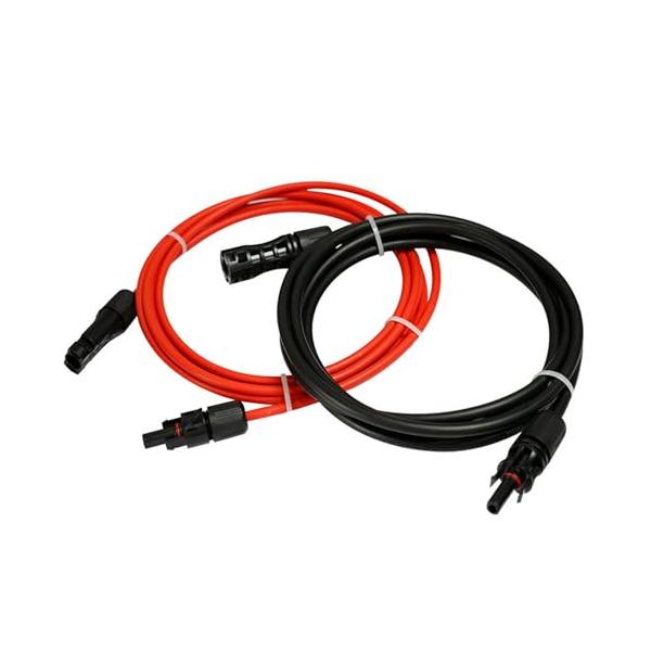 -/1M/-・Size:1M・仕様規格：12AWG、断面積：4mm2、長さ：（赤1M +黒1M）、錫メッキ銅ソーラーケーブルでできていますオスとメスの端を持つ定格電圧：DC1000V、許容電流：30A、端子タイプ：MC4コネクタ（両端加工式...
