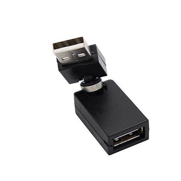 ブラック/-/-・USBケーブルを延長するためのアダプタです。L字型タイプです。360°回転可能です。・コネクタ形状：USB２.0-Aオス／USB２.0-Aメス）L字型延長アダプタです。・USB 2.0 延長アダプタ（タイプAオス- タイプ...