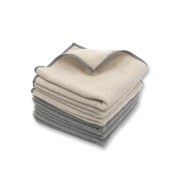 グレー、ベージュ/通常/おそうじクロス６枚入−ＩＮ・PatternName:6枚2色×3セット・パッケージ個数:1・様々な場所に使えるマイクロファイバークロス。家具・照明器具等についた黒ズミ・皮脂汚れ等の拭き取りに。窓ガラスや鏡のくもり取り...