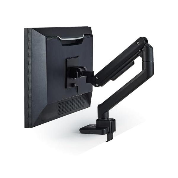 カウンターバランスブラック/-/DPA-SS11BK・Color:ブラックStyle:カウンターバランス・パッケージ個数:1・17~49インチサイズのモニターに対応する高耐荷重ガススプリング式のカウンターバランス シングルモニターアームです...