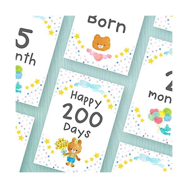 タイプA・ 15シート (x 1) ・・Style:タイプA・現役ママのデザイナーが監修したマンスリーカード。シンプルなデザインは男の子、女の子ともにお使いいただけます。・お誕生から1歳までの15枚セット。100×148mm（はがきサイズ）...