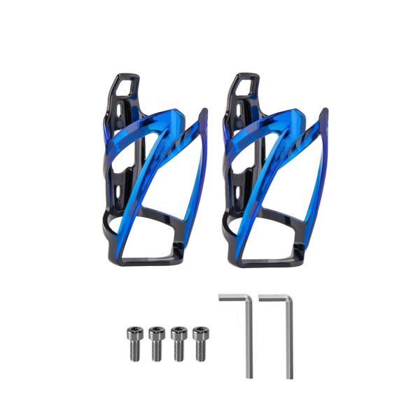 ・ブラックブルー  ・・Color:ブラックブルー・パッケージの内容自転車用ウォーターボトルホルダー*2、1六角レンチ*2、ネジ*4。ドリンクホルダーは軽量ですが、強度が高く、安定しており、靭性が高く、安定しており、損傷を心配する必要はあり...