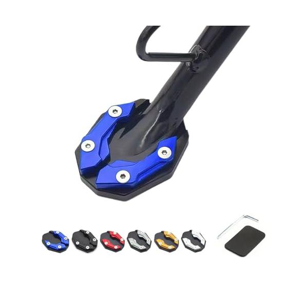 ブルー/-/-・Color:ブルー・ライディング体験を向上このバイク サイドスタンド プレート は接地面が広く設計されているため、バイクが転倒する心配がありません。土、砂利、芝生、柔らかい未舗装道路など、このサイドスタンドプレートはバイクの...