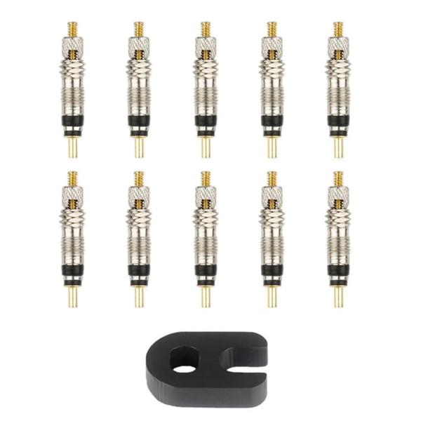 ・B-10個セット  ・・Color:B-10個セット・1. 最適な气密性：このフレンチバルブコアは優れた兼容性を持っており、旧型バルブからの空気漏れを大幅に削減します。あらゆる自転車タイヤの气密性と安全性を高め、信頼の品質を実現します。・...