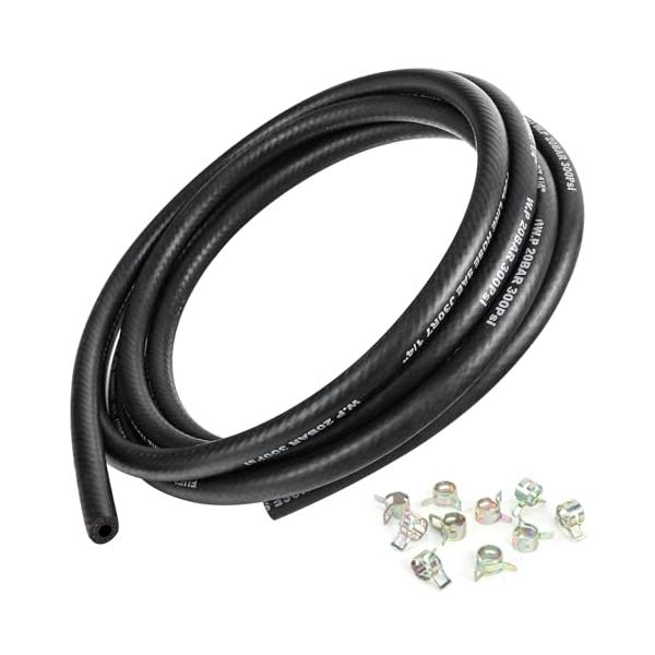 ブラック/-/内径6mm、3m長・Model:内径6mm、3m長・耐油ゴムホース耐油性、耐候性、耐水性、耐高圧性に優れた高品質燃料ホースです。丈夫で柔らかい構造により、老化、破裂、硬化を防ぎ、長期間の使用でも優れた性能を維持します。・高品質...