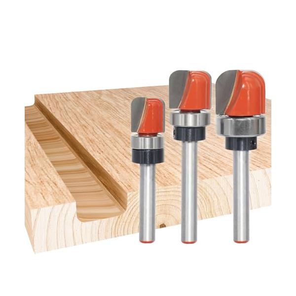 ディッシュビット 3本組-/直径6mm、長さ13mm、16mm、19mm/JPAK-BC6M03R・Style:ディッシュビット 3本組・パッケージ個数:1・商品仕様サイズ（軸径×切削径×切削深さ）：6x13x13mmR:3mm、6x16x...