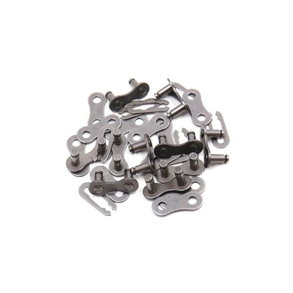 総重量：40g；製品名：チェーンマスター リンク・カラー：グレー；寸法：21 x 9 x 10mm/0.83 x 0.35 x 0.39縦×横×高さ・素材：メタル；パッケージ内容：10 x チェーンマスター リンク・シェルカラー：グレー；ロ...