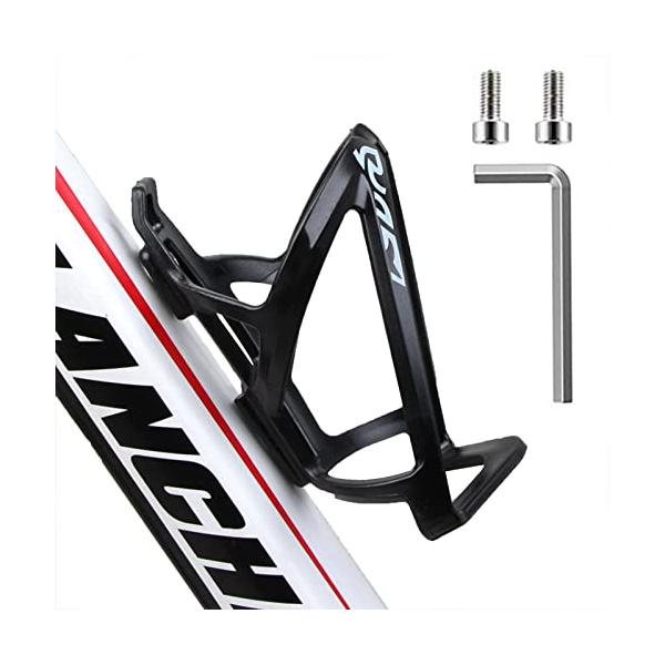 ・ブラック  ・・Color:ブラック・材質：高品質のPE素材で作られたボトルケージは、超軽量、耐摩耗性が良い、スクラブ表面で、色褪せしないです。・簡単装着：自転車ハンドルに固定用ねじで締めつけるだけの簡単装着、自転車を傷つけません。インス...