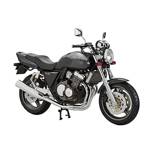 組み立組み立て・成形色  10・組み立て塗装が必要なプラモデル。別途、接着剤や工具、塗料等が必要。・1/12スケール未塗装プラスチック組み立てキット・1992年モデルのCB400SUPER FOURを再現・質感を高めるゴム製タイヤ・ステムと...